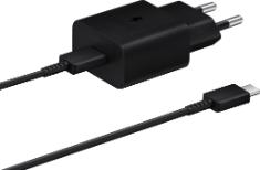 Moblaadijad Samsung 15W USB-C kiirlaadija adapter koos kaabliga, must ...