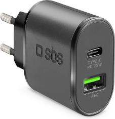 Moblaadijad SBS Power Delivery adapter 25W (USB-C ja USB-A) | Elisa Eesti
